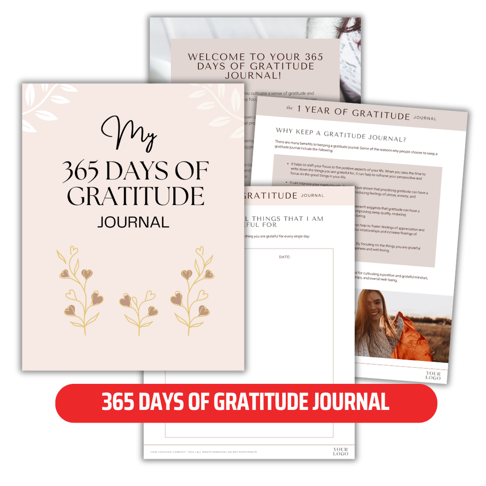 My 365 Days of Gratitude Journal