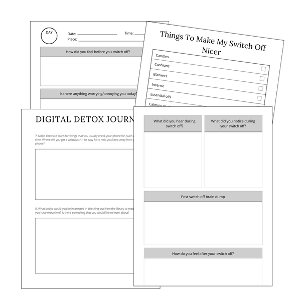 Digital Detox - Printable Canva PLR Journal